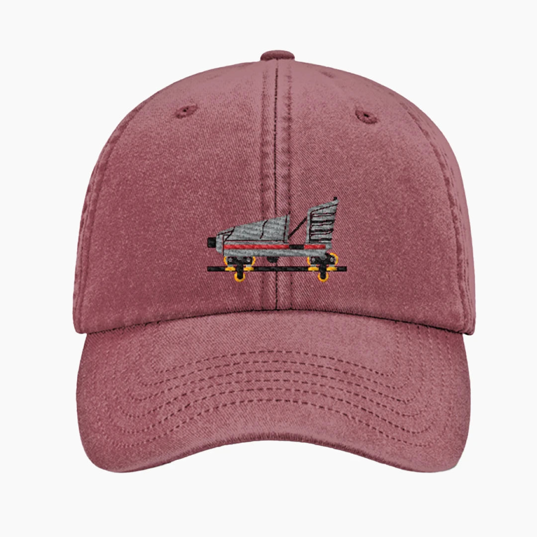 Vintage Cap “Indoor Coaster 1.0 Rust” | Retro roller coaster clothing ...