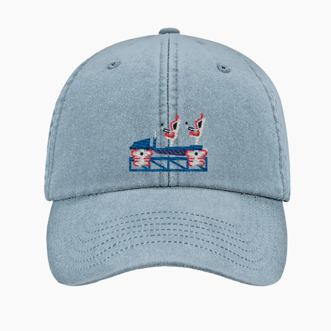 Vintage Cap "Launch-Coaster aus Rust" | Minimalistisches Design ...