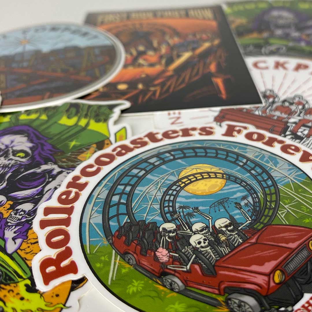 Roller coaster sticker pack – Coasterfashion.de